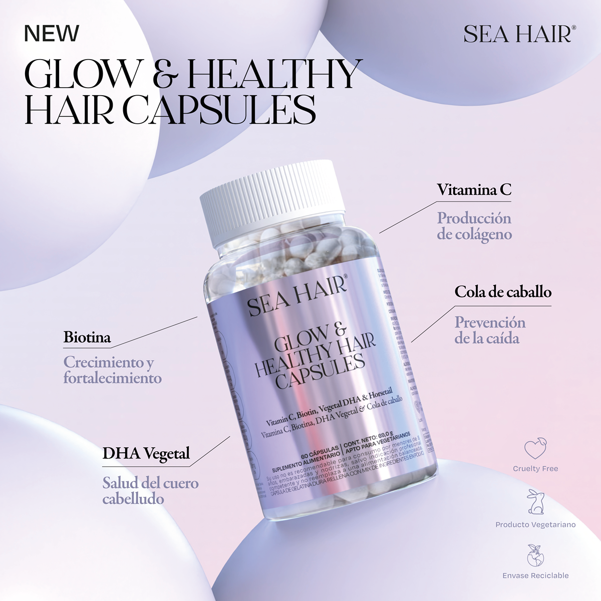 Vitamina Capilar Glow & Healthy Sea Hair – Pichara